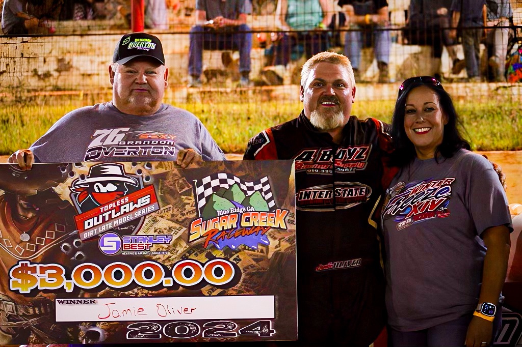 Jamie Oliver Wins Topless Outlaws Dirt Late Model Feature at Sugar ...