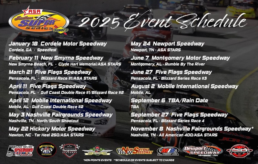 2025 Southern Super Series Schedule Released – Liberty Racing Review